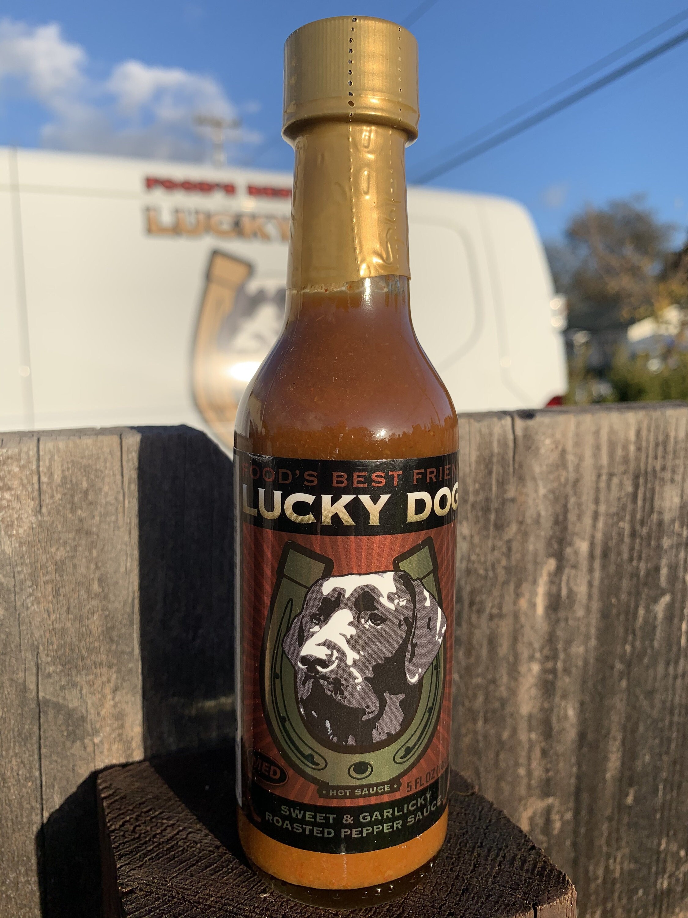 Lucky Dog Hot Sauce Red Label Sweet & Garlicky Pepper Sauce 5 FL OZ ...