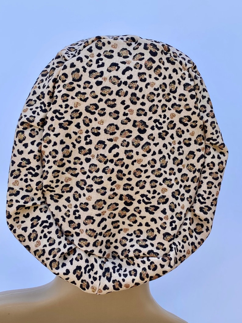 Soft Scrub Cap/ Soft Surgical Cap/ Sparkle Leopard Scrub Hat - Etsy