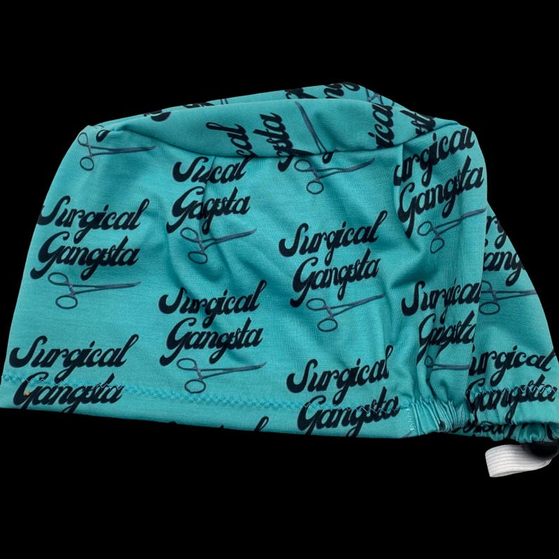 Surgical Gangster Scrub Hat, Surgery Euro Style Scrub Cap, Operating ...