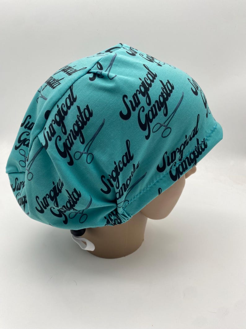 Surgical Gangster Scrub Hat, Surgery Euro Style Scrub Cap, Operating ...
