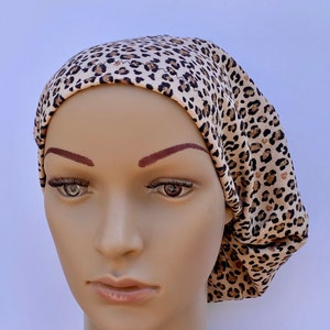 Soft Scrub Cap/ Soft Surgical Cap/ Sparkle Leopard Scrub Hat - Etsy