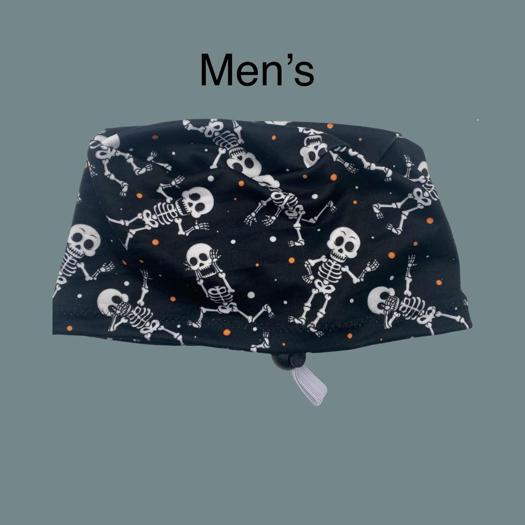 Mens Skeleton Scrub Cap - Etsy