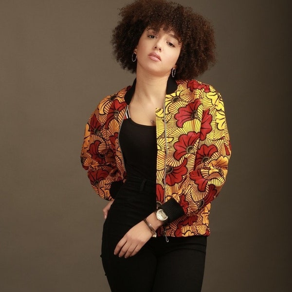 African Print Jacket - Etsy