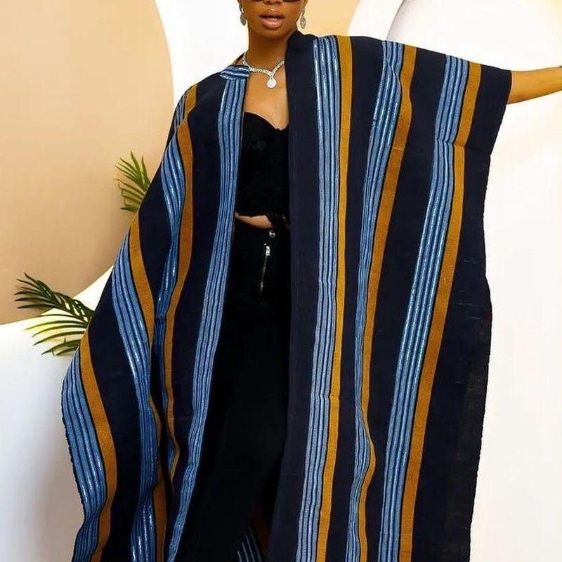 Ankara and Aso Oke Kimono - Etsy