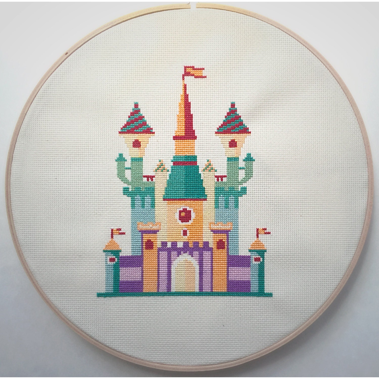 Modern Castle- Modern Cross Stitch Pattern - Nursery Decor- PDF Instant ...