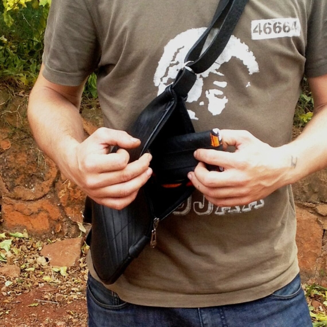 Up-cycled Shoulder Pouch - Boom Bag - Made Out of Inner Tube - Etsy