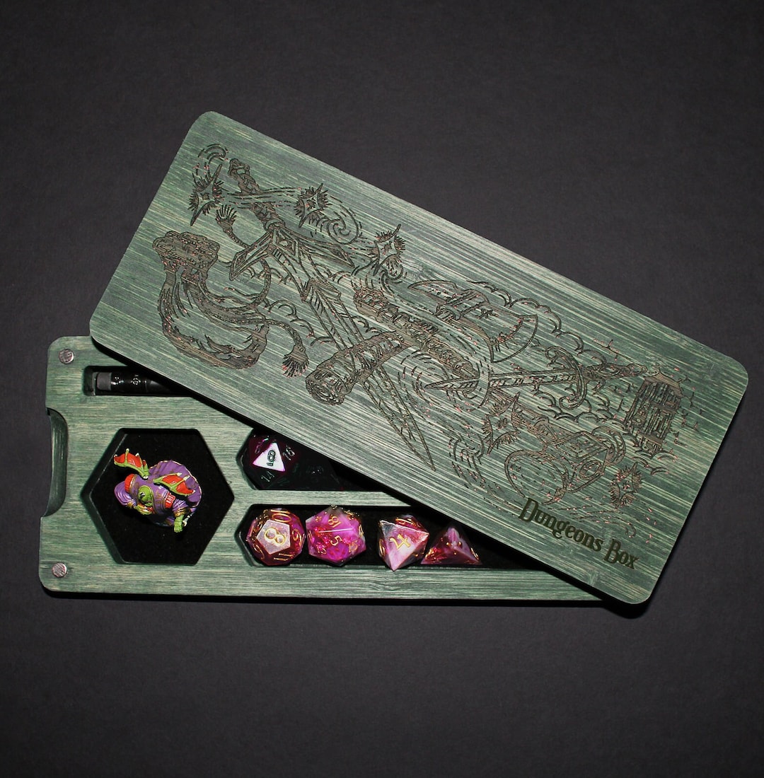 Dungeons Box™ D&D Dice Box – USA Made | Handmade Hero Dice Vault ...