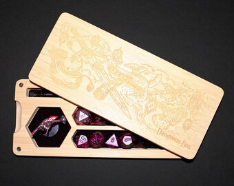 Dungeons Box™ D&D Dice Box USA Made Handmade Hero Dice Vault Bamboo ...