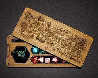 Dungeons Box™ D&D Dice Box USA Made Handmade Hero Dice Vault Bamboo ...