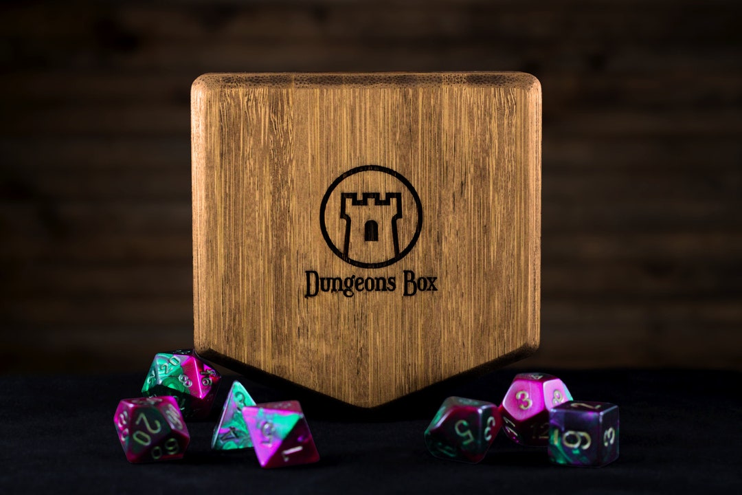 Dungeons Box™ POCKET D&D Dice Box USA Made Hero Dice Vault Handmade ...