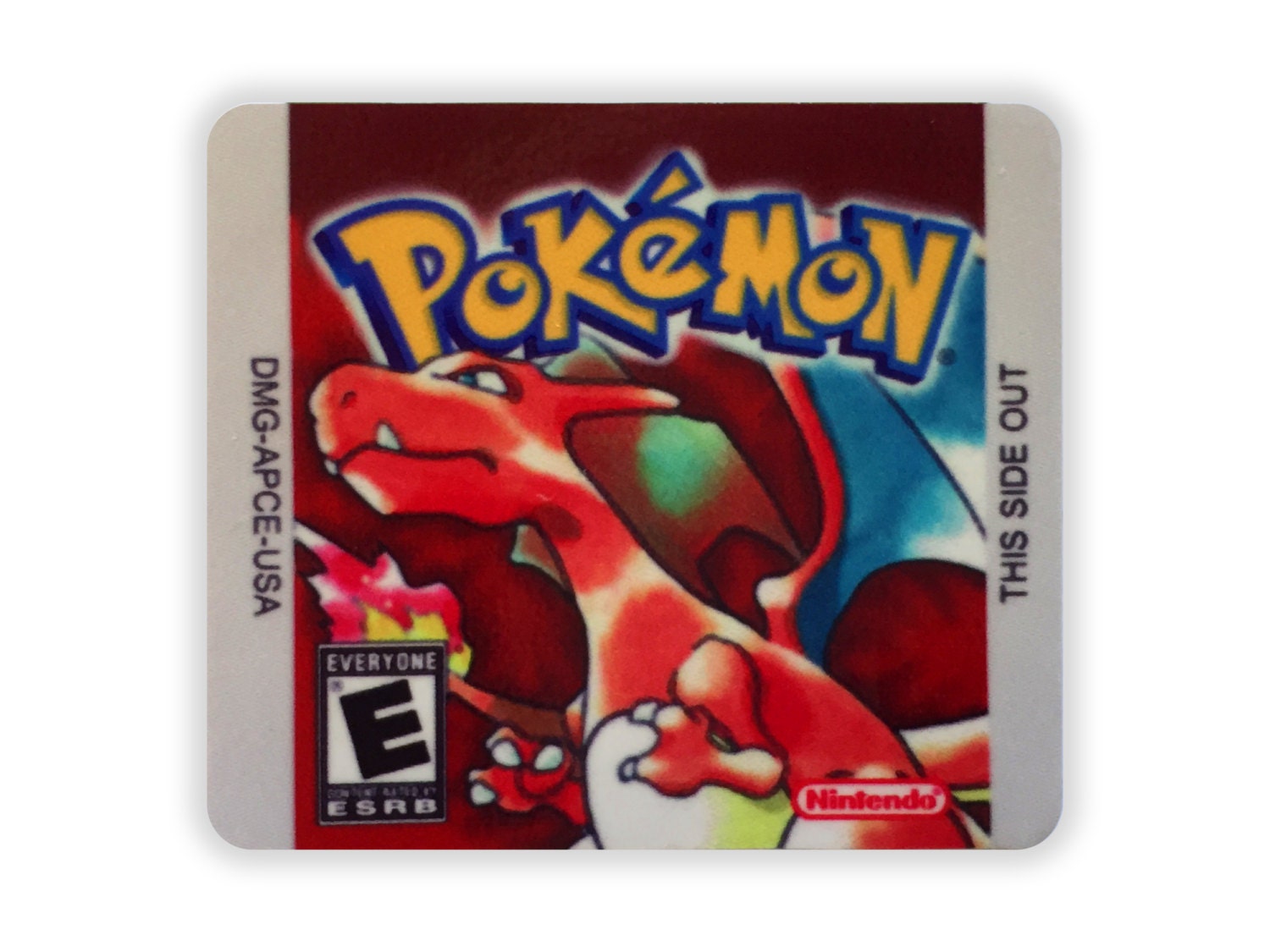 Pokemon Red Cartridge Sticker