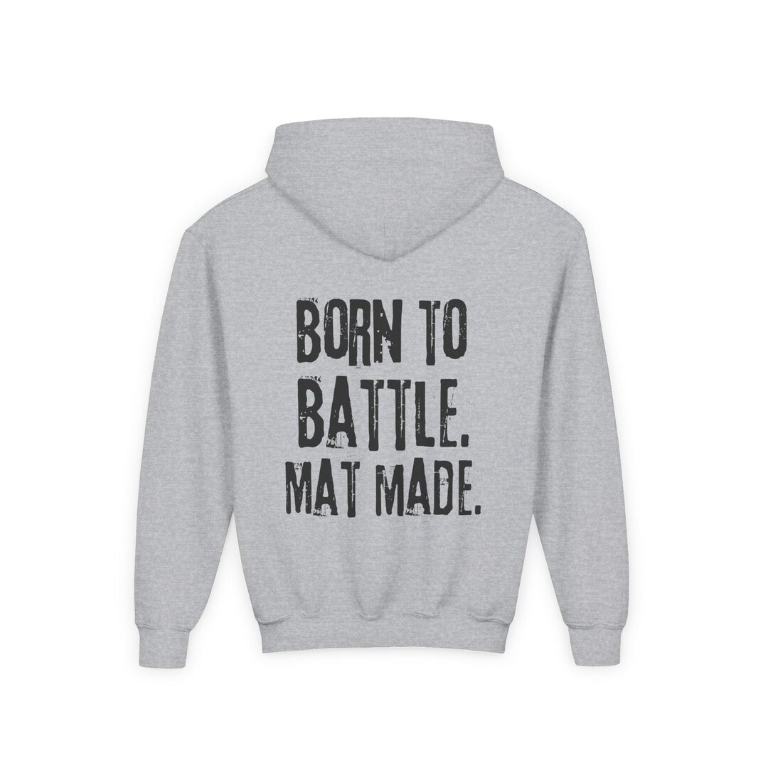 Youth Mat Made Wrestling Skull Logo Born to Battle Back - Etsy