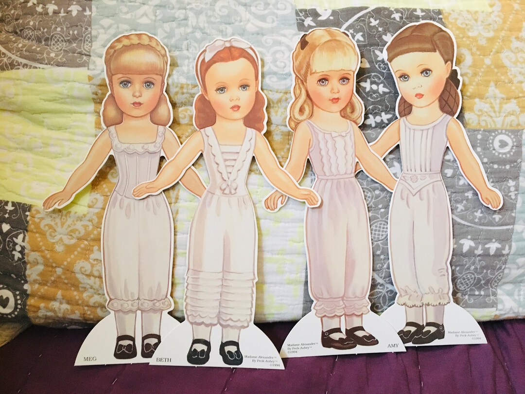 1993 Little Women Paper Dolls - Etsy