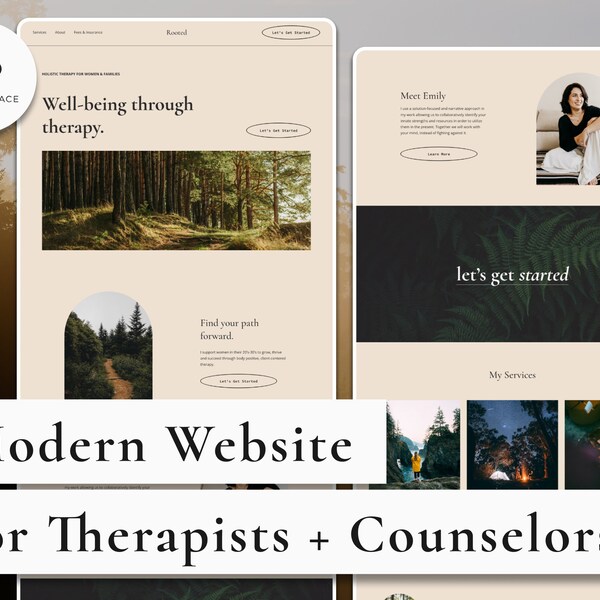Clean Squarespace Template Etsy