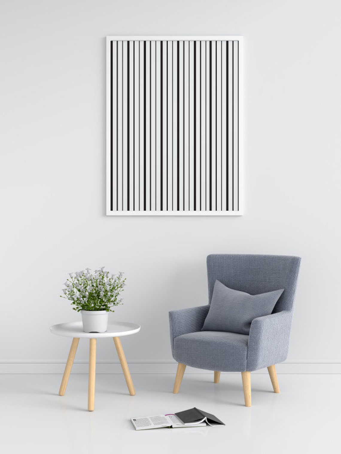 Stripes Pdf, Art Printable PDF, Wall Art PDF, Vertical Stripes Pdf ...
