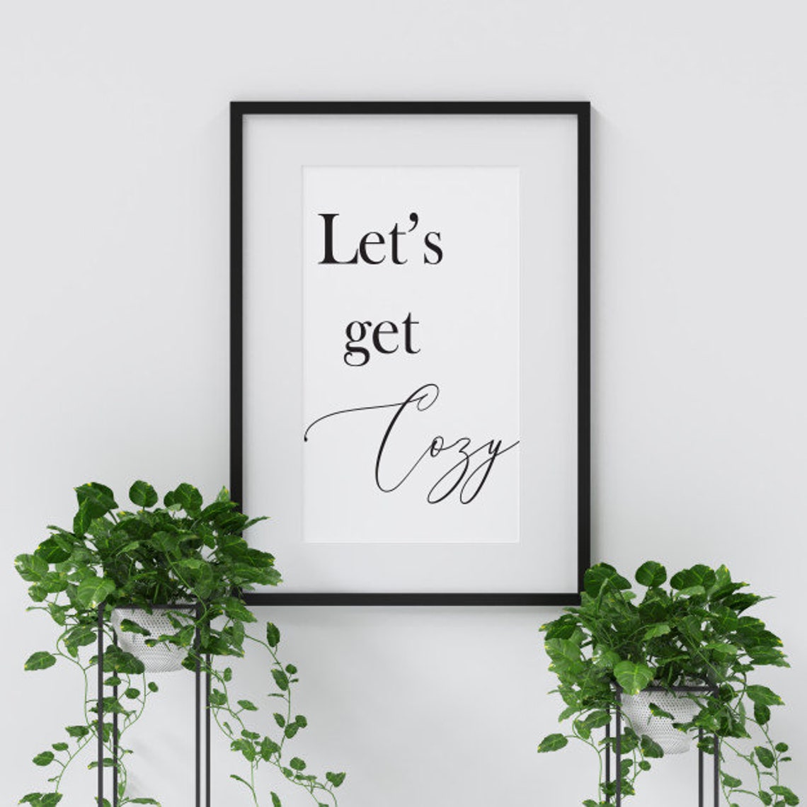 Lets Get Cozy Pdf, Cozy Wall Art Pdf, Wall Art, Art Printable, Quote ...