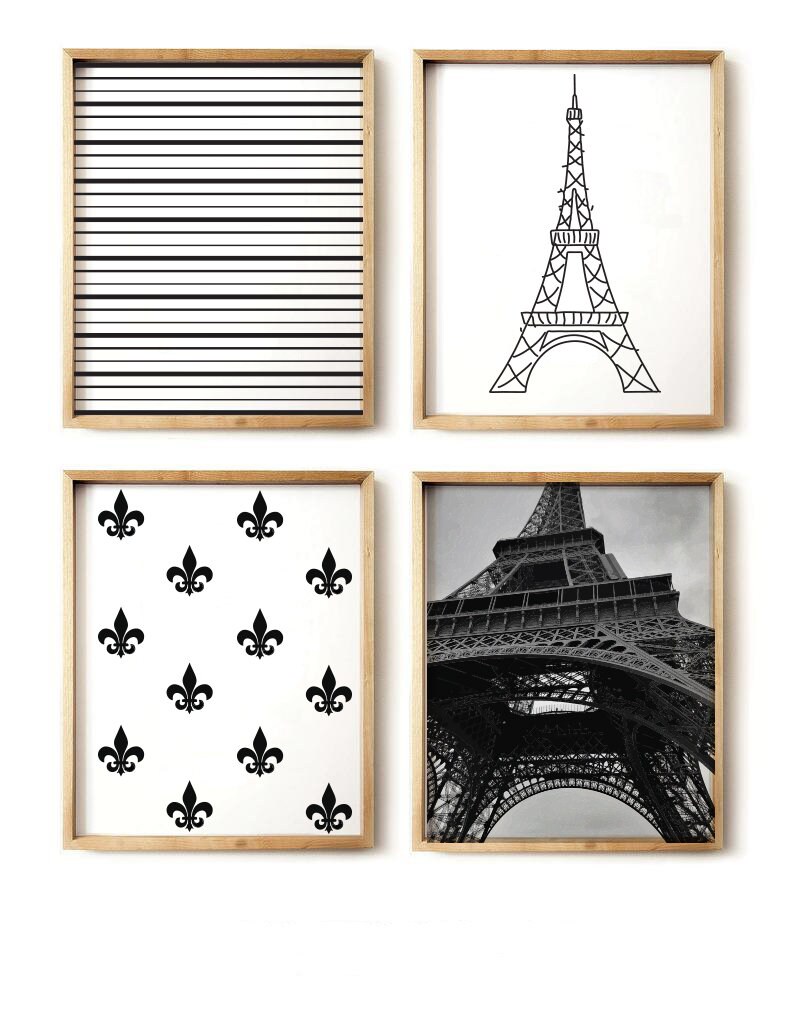Eiffel Tower Wall Decor Pdf, Wall Art Pdf, Paris Pdf, France Pdf, Paris ...