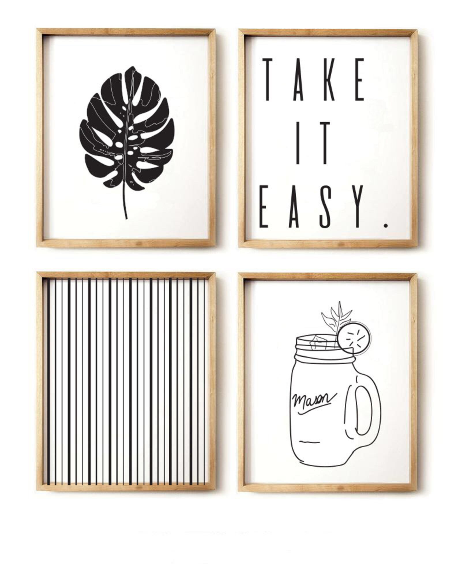 Stripes Pdf, Art Printable PDF, Wall Art PDF, Vertical Stripes Pdf ...