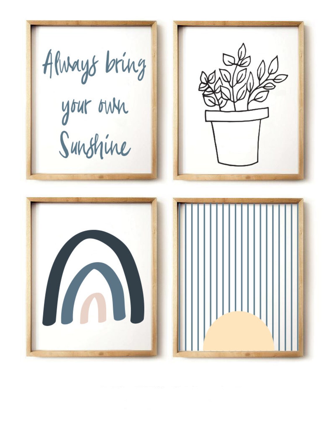 Rainbow Modern PDF Rainbow PDF Modern Decor PDF Rainbow - Etsy