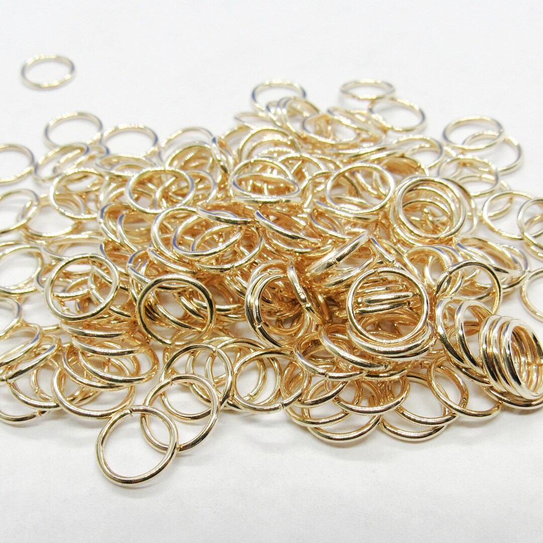 750 KC Gold Plated Opened Jump Rings 4mm X .7mm (a262c) - Etsy