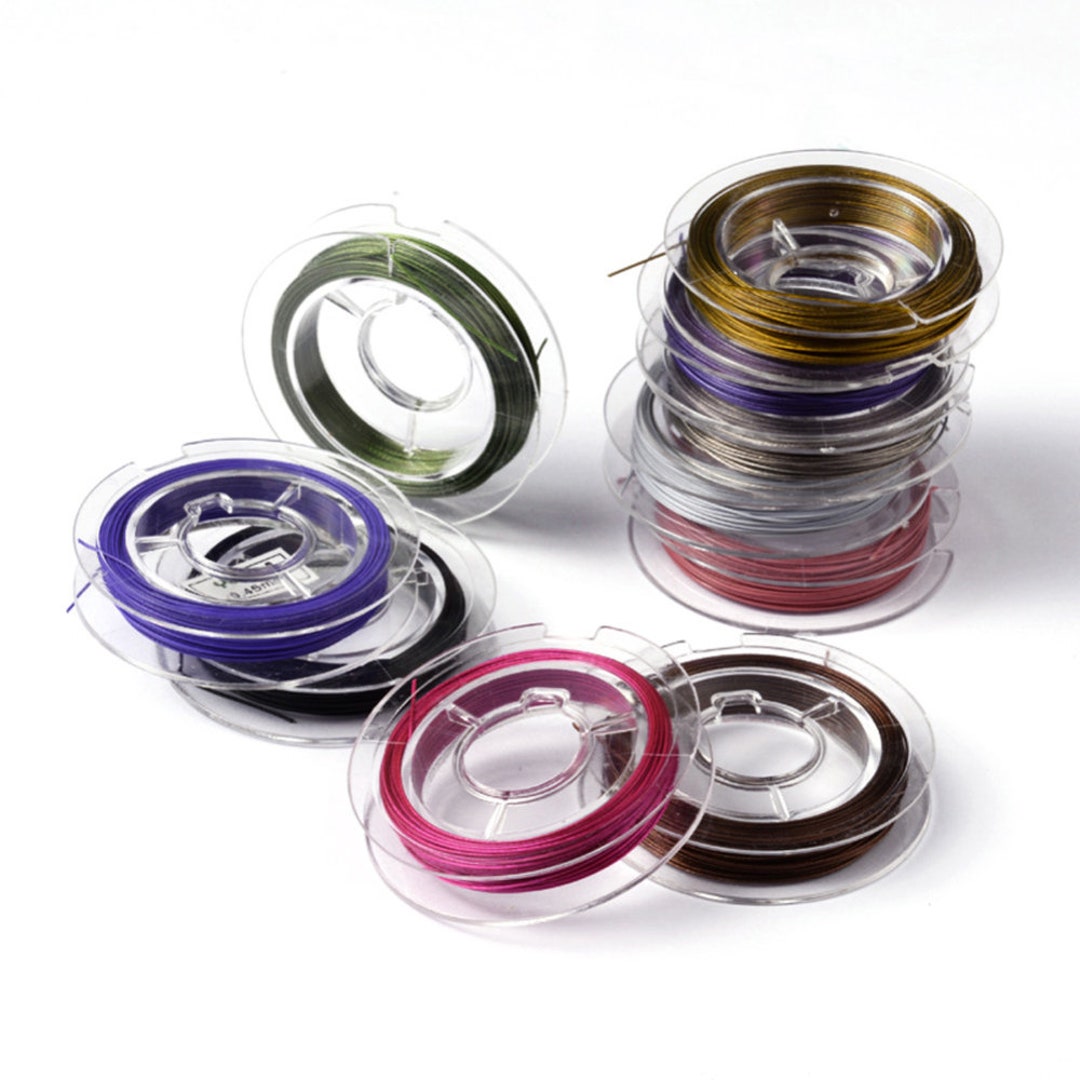 Choice of Size 10 Spools 10M Ea. Assorted Colors Tiger Tail Jewelry ...