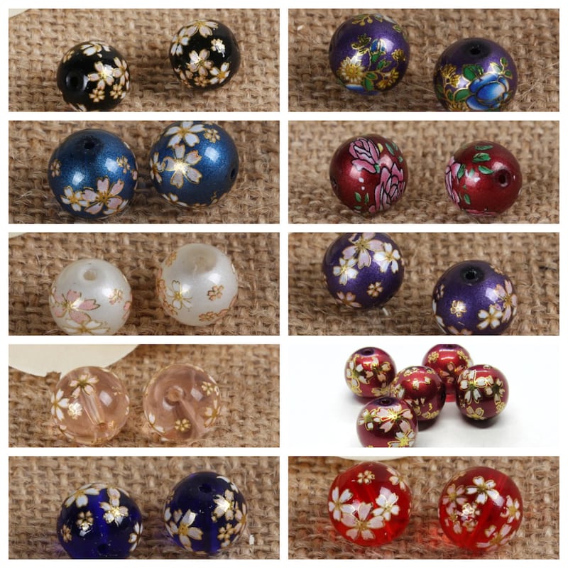 Japanese Glass Beads - Etsy