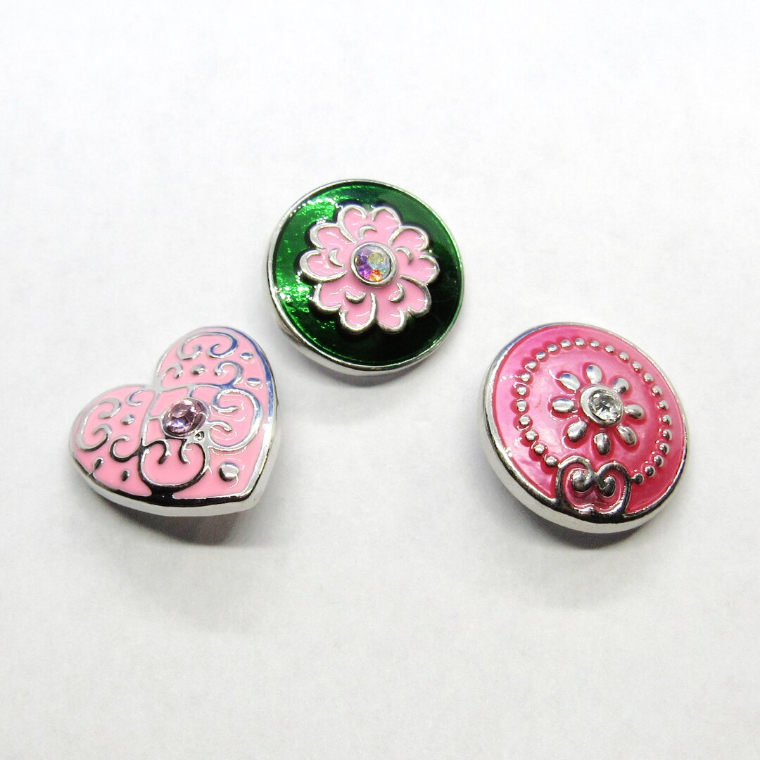 1 Silver Tone 20mm Round Snap Buttons (5.5mm Knob) (C1L) - Etsy