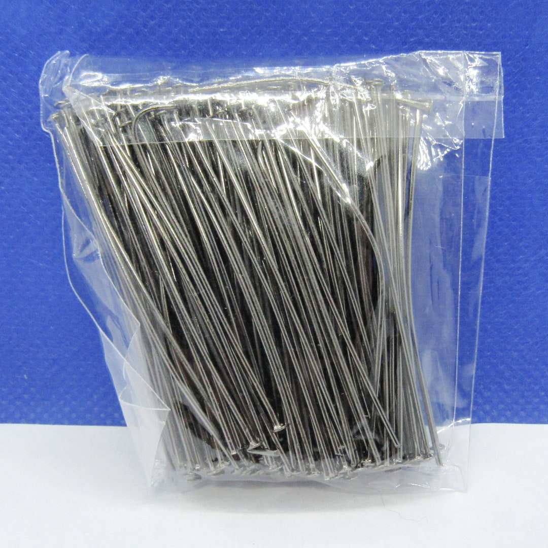 200 Gunmetal Iron Alloy Head Pins 5.0cm (21G) (a175g) - Etsy