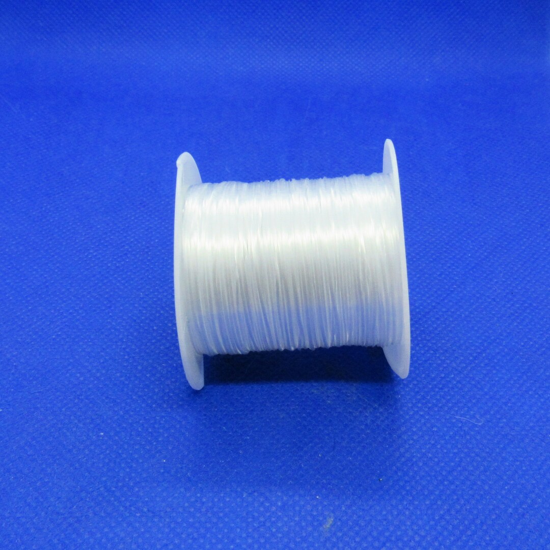 1 carrete de 130 m de alambre elástico transparente para rebordear ...