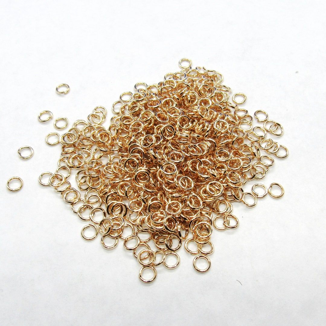 500 KC Gold Plated Opened Jump Rings 4mm X .7mm (a96f) - Etsy