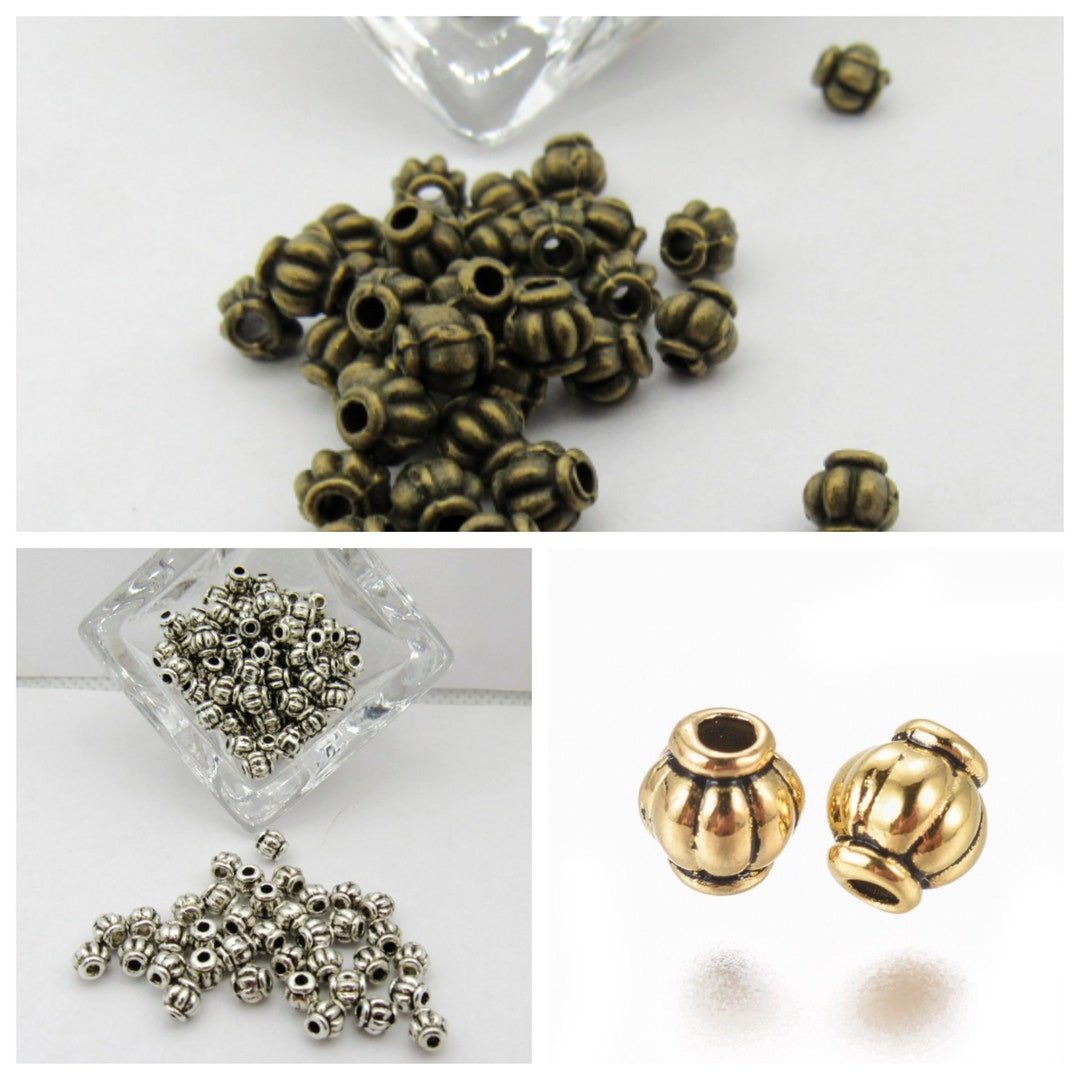 Choice of Color Tone 4mm Lantern Spacer Beads (a12g/232n) - Etsy