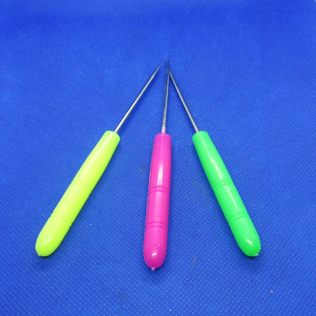 3 Iron Stitching Awl Needles With Plastic Handle 12.5cm (a94a) - Etsy