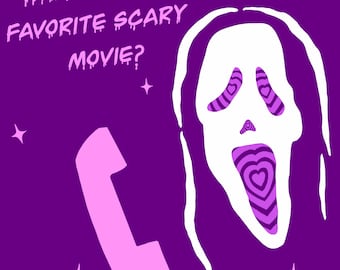 Iconic Scream Ghostface Poster in 4 Sizes, Instant Download Print for ...