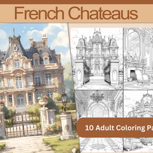 French Chateaus Coloring Pages Adult Coloring Pages Coloring Pages ...