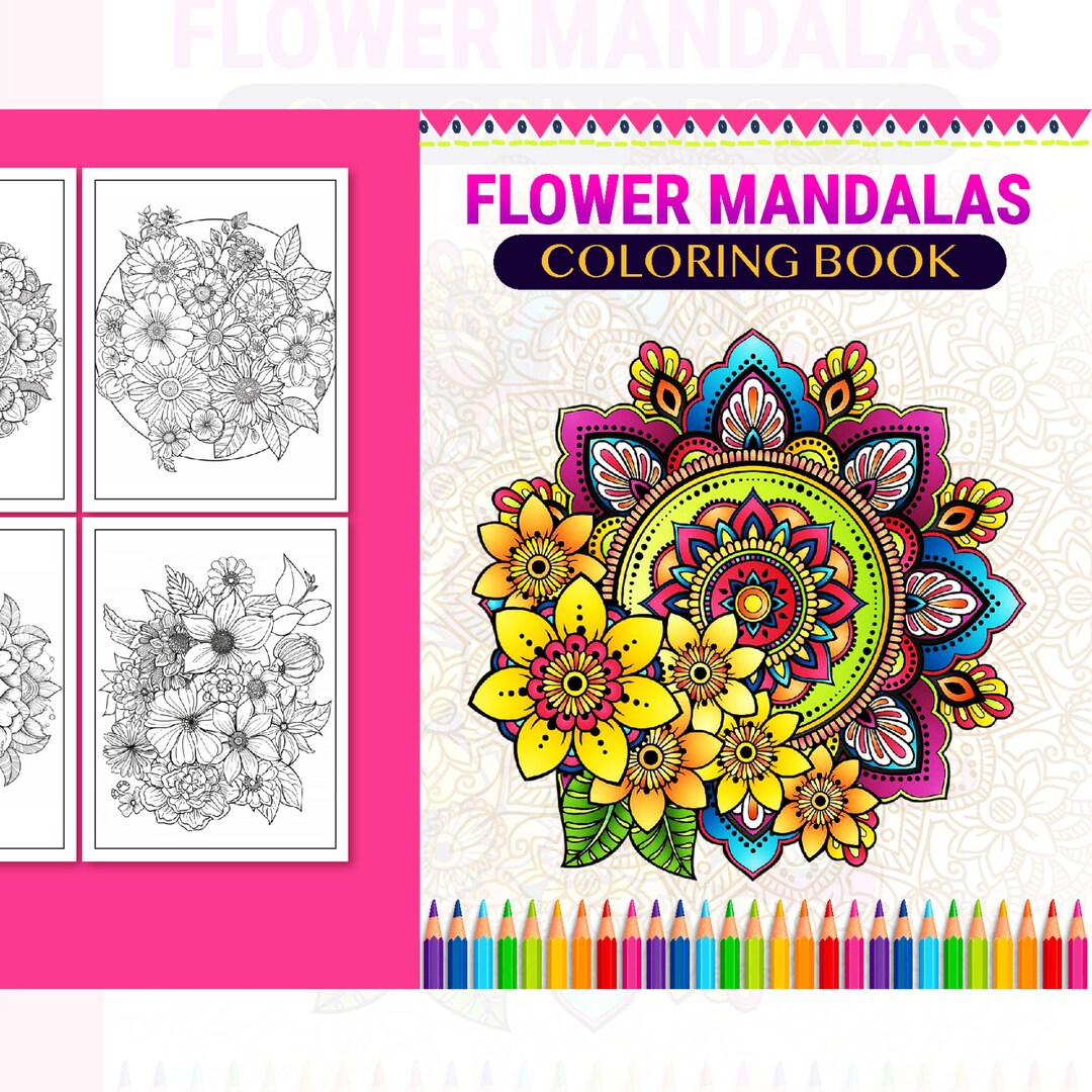 Flower Mandalas Coloring Pages Adult Coloring Pages Coloring Pages