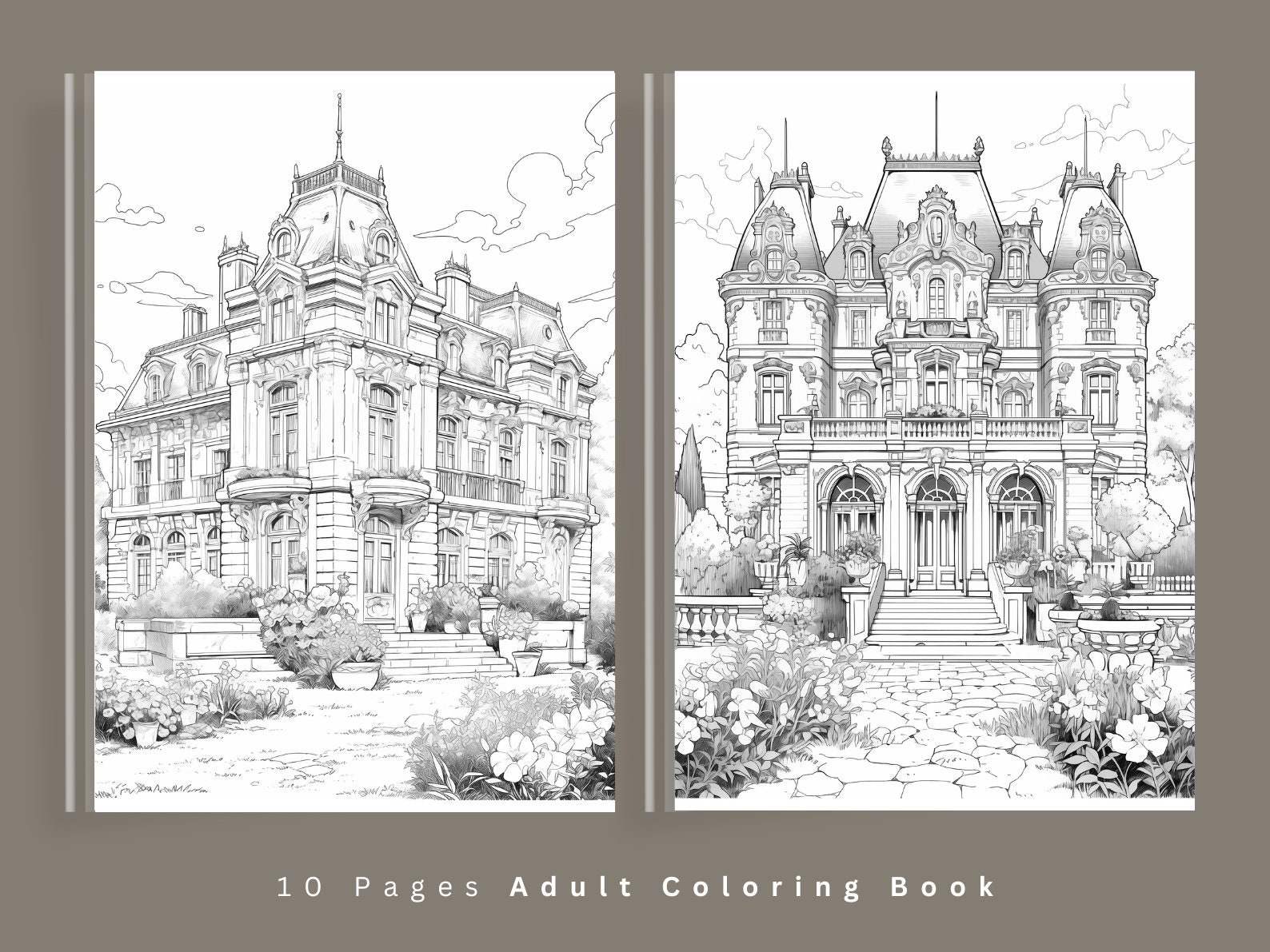 French Chateaus Coloring Pages Adult Coloring Pages Coloring Pages ...