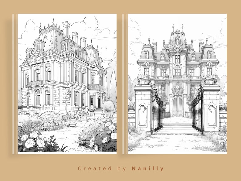 French Chateaus Coloring Pages Adult Coloring Pages Coloring Pages ...