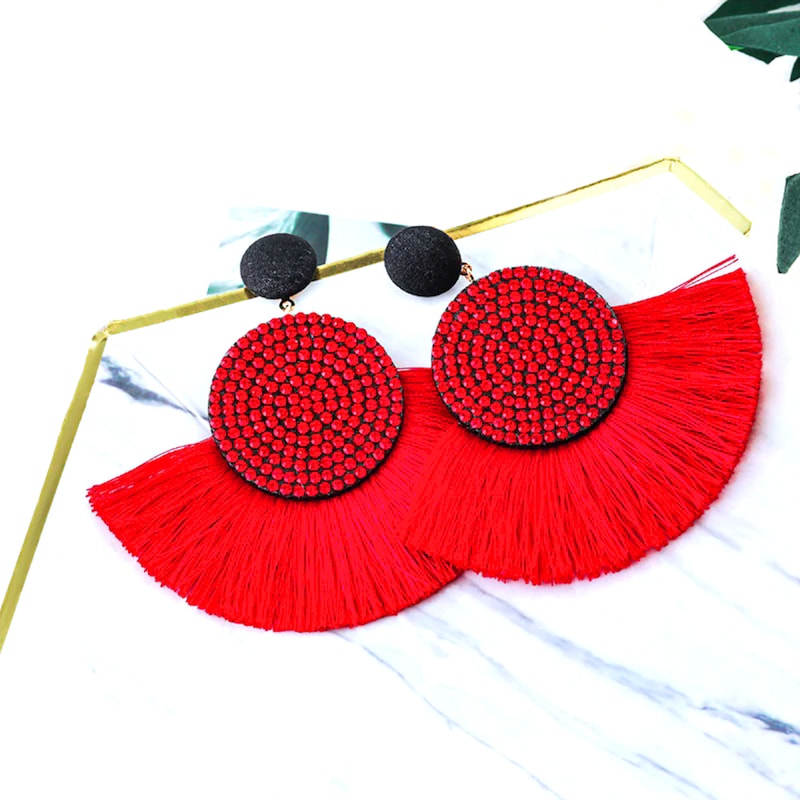 Tassel Earrings - Etsy