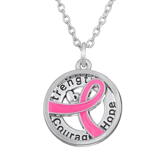 Breast Cancer Awareness Hope Strength Courage Pink Ribbon | Etsy