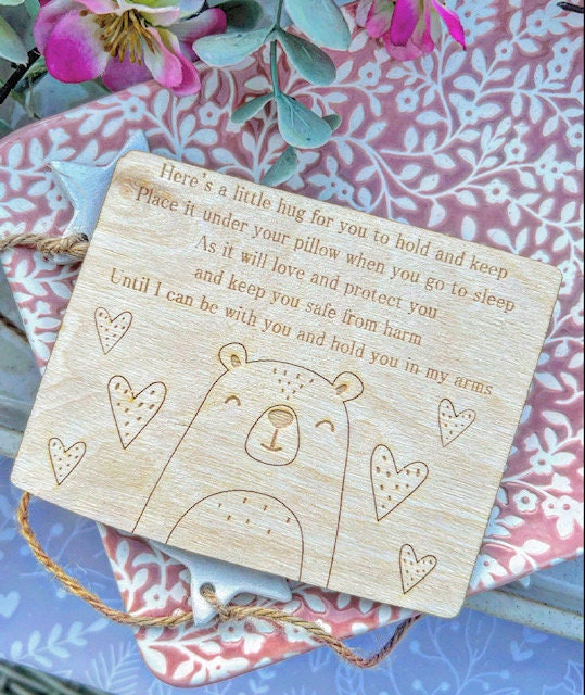 Pocket Hug Token Here's A LITTLE HUG Send A Hug - Etsy