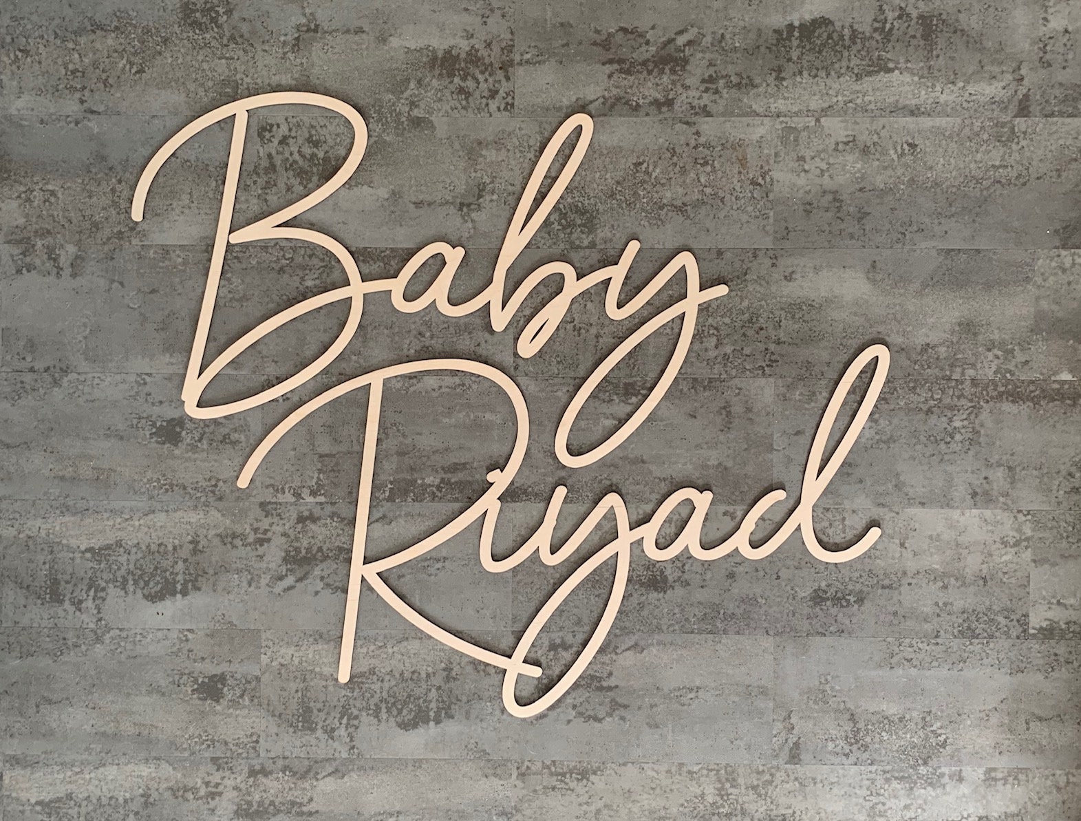 EXTRA LARGE 80cm Decorative Wooden Sign SCRIBBLE Font Wall - Etsy UK