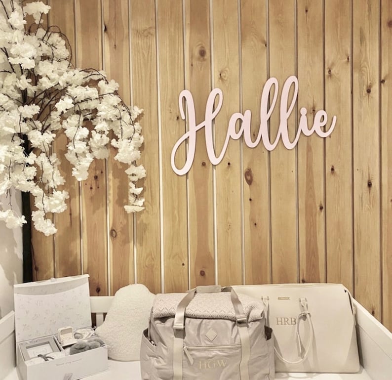 FREE DOOR SIGN – When Purchase a Swirly Personalised Wooden Name Sign ...