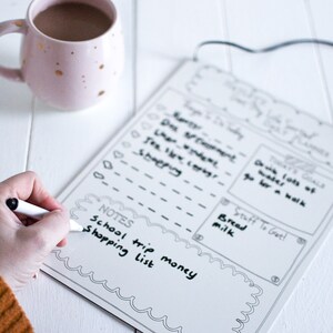 Personalised 'get My Life Sorted' Daily Wipeable Planner - Mindfulness ...