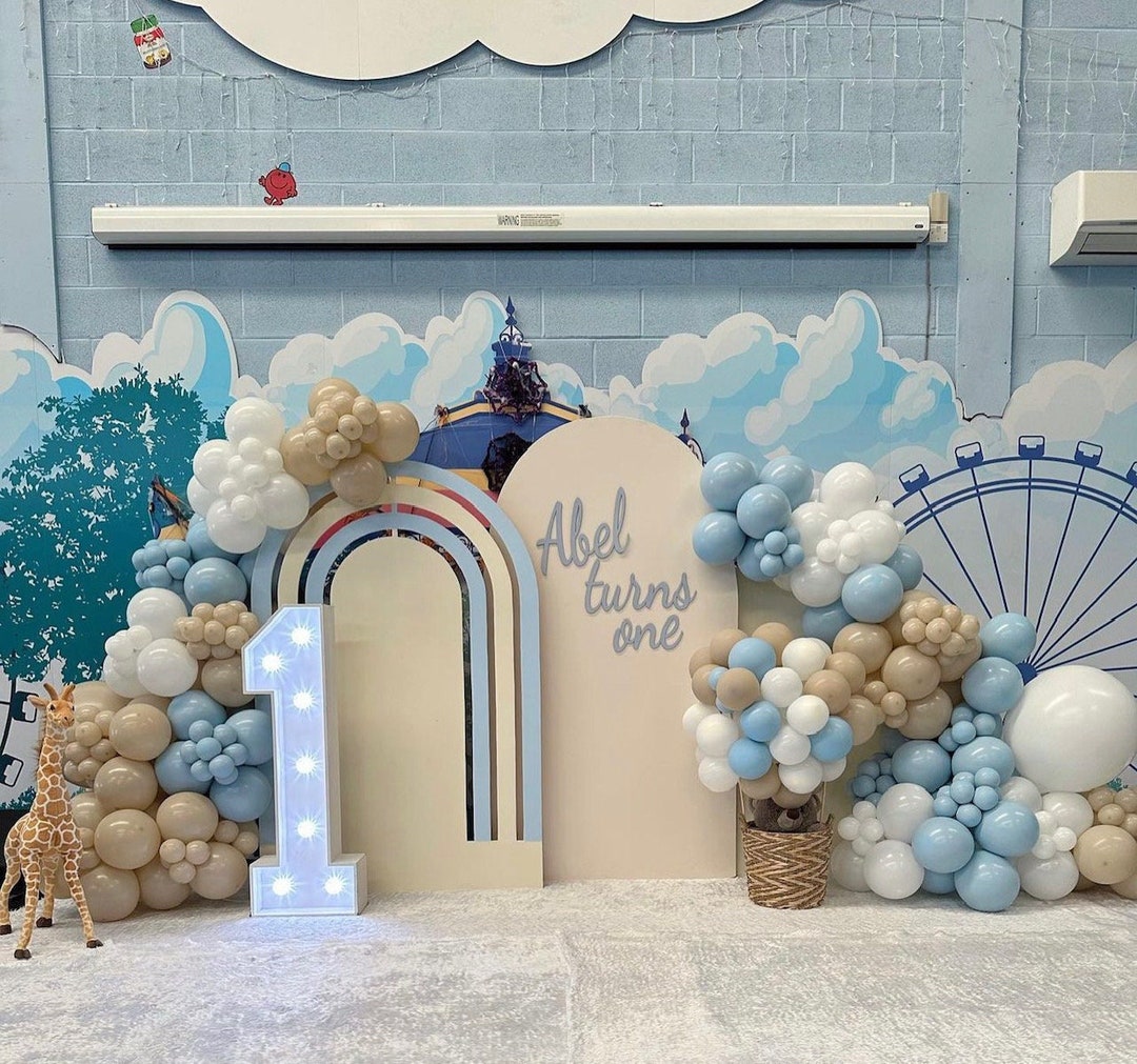 TURNS ONE Birthday Party Wooden Extra Large Sign in CALLIGRAPHY Font ...