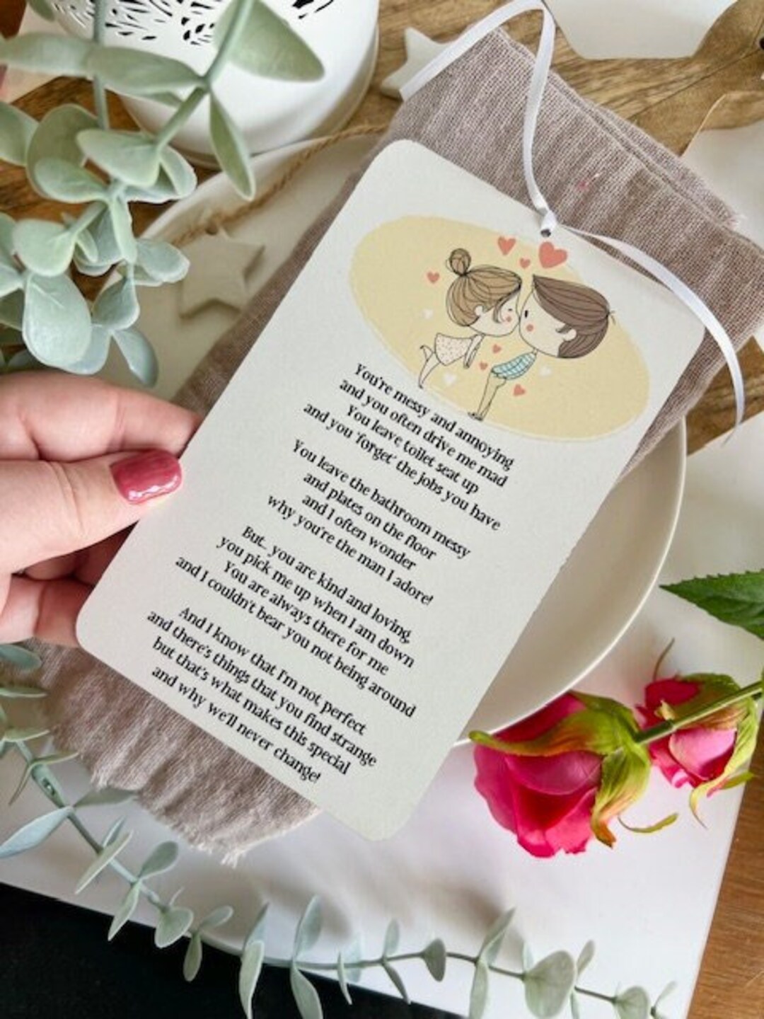 A Perfect Love Hanging Sign My Love Anniversary Gift Gifts for Him ...