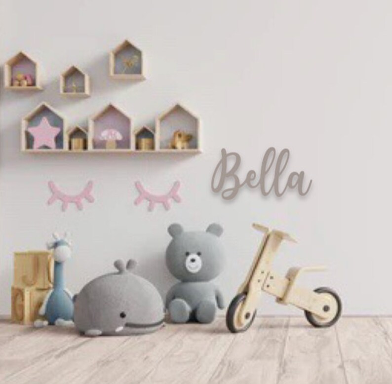 Personalised Wooden Name Sign Custom Wall Art Baby Name - Etsy UK