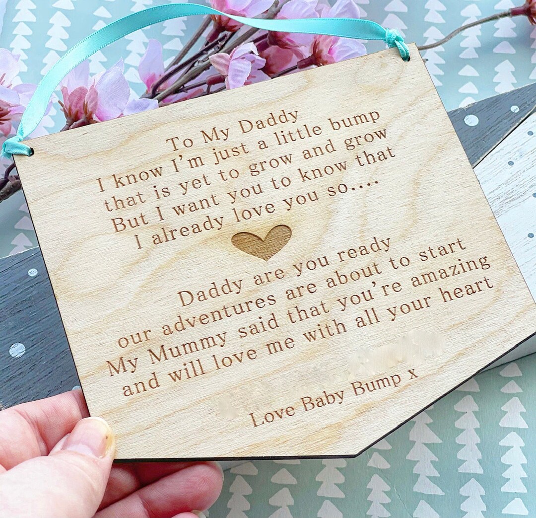 To My Daddy to Be Personalised Gift, Dad to Be - Happy Birthday Daddy ...