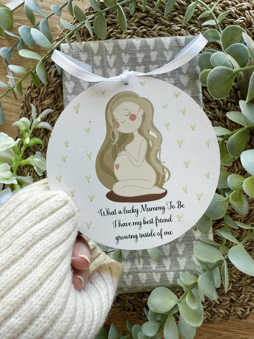 What A Lucky Mummy to Be Sign - Pregnancy Gift Sign - Mummy Gift From ...