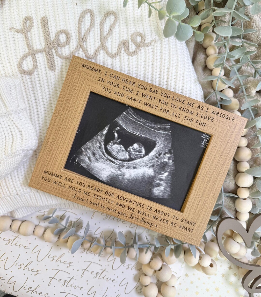 To My Mummy to Be I Can Hear You Say You Love Me Scan Frame | Mummy to ...