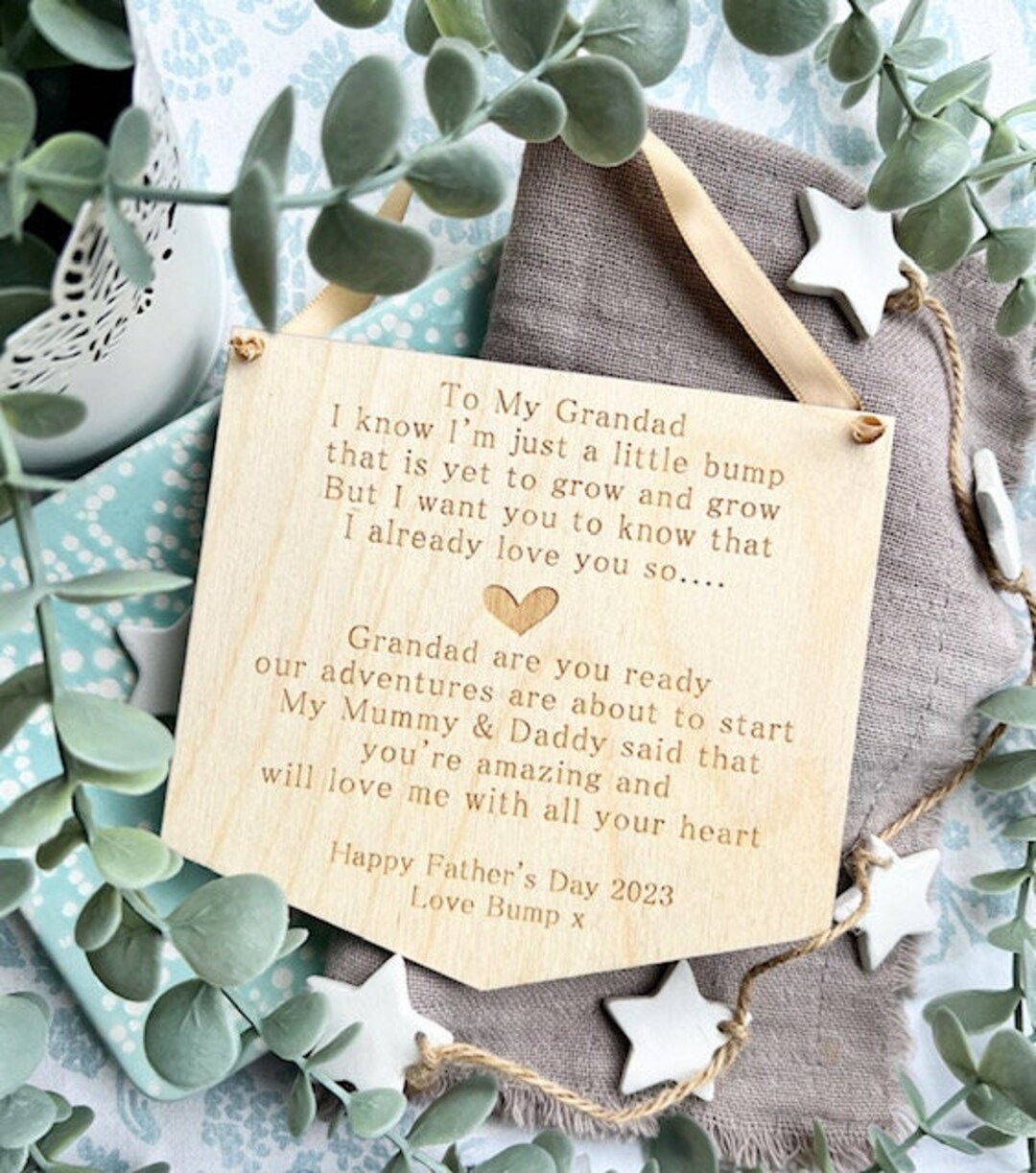 Father's Day 2024 GRANDAD TO BE Personalised Gift, Personalised ...